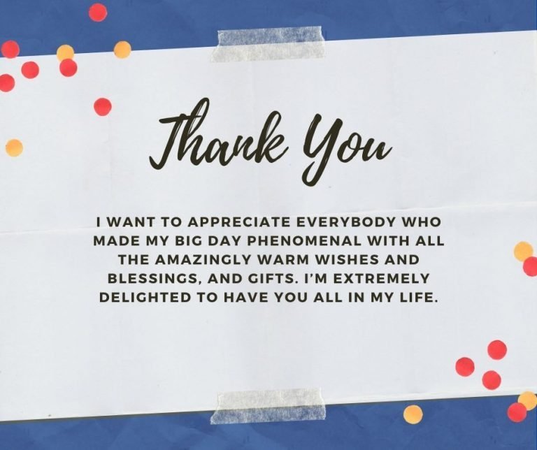 Best 51 Thanks For Birthday Wishes (2024)